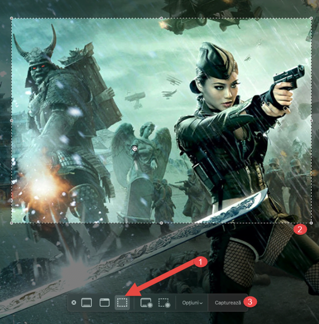 Cum faci capturi de ecran pe Mac, cu aplicația Captură de ecran ...