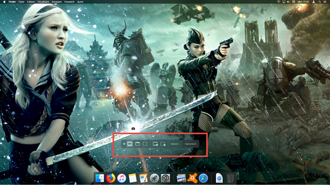 Cum faci capturi de ecran pe Mac, cu aplicația Captură de ecran ...