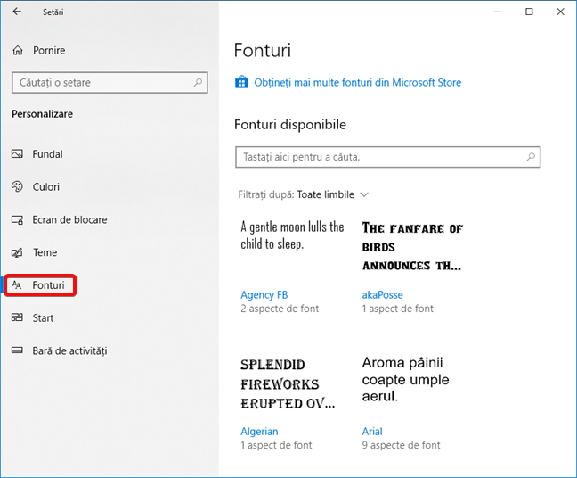 Cum vizualizezi, instalezi și elimini fonturi în Windows 10 | Digital ...