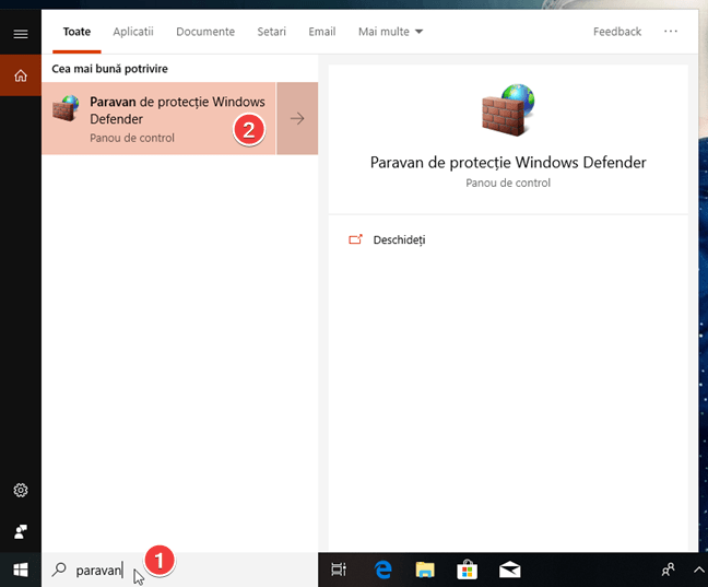 4 metode de a deschide Paravanul de protecție Windows (Windows Firewall ...