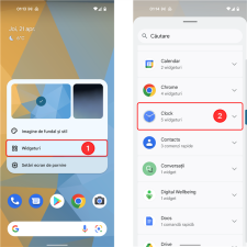 Cum adaugi, modifici sau elimini widgeturi în Android