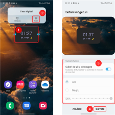 Cum adaugi, modifici sau elimini widgeturi în Android