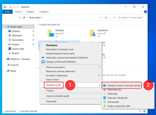 Creează scurtături pentru fișiere, foldere, aplicații și pagini web în ...