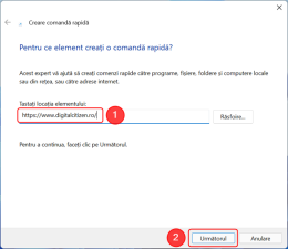 Creează scurtături pentru fișiere, foldere, aplicații și pagini web în ...